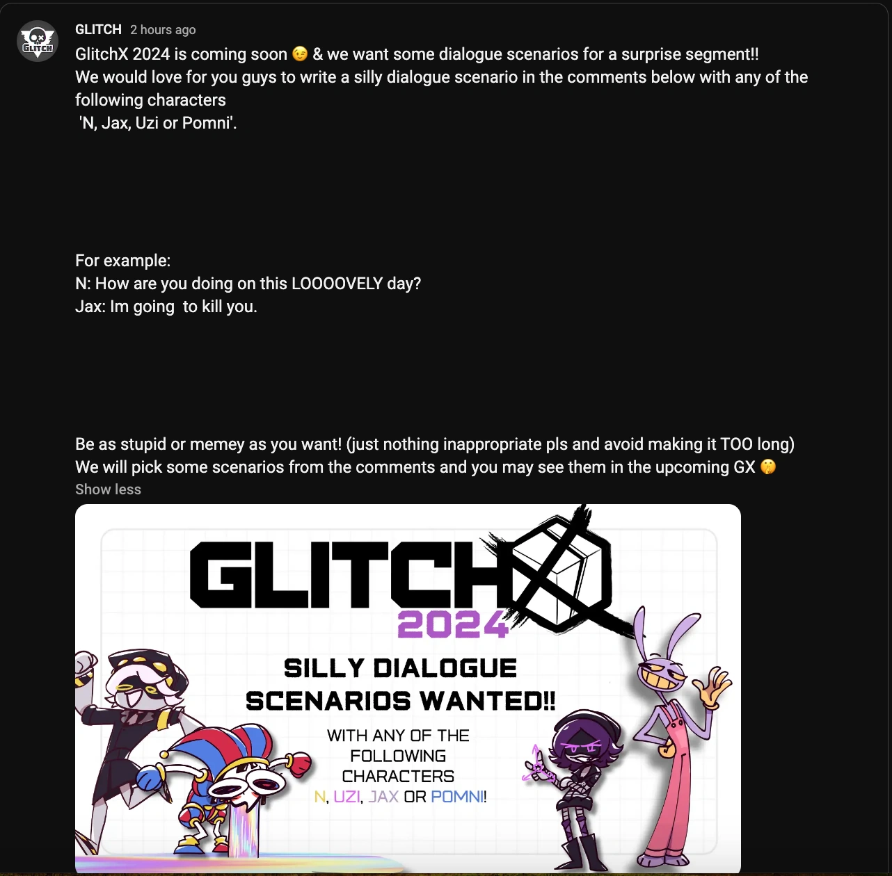 GLITCHX 2024 UPDATE! | Fandom