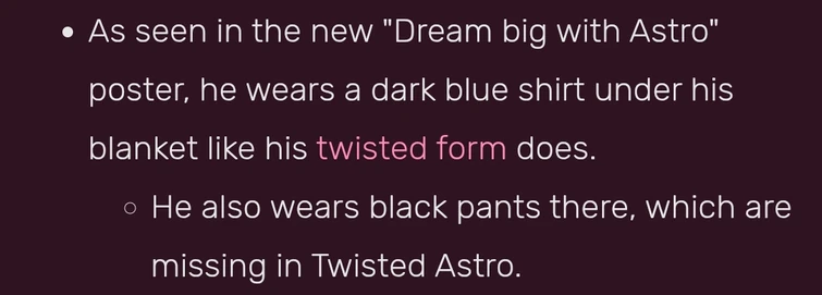 I like twisted astro | Fandom