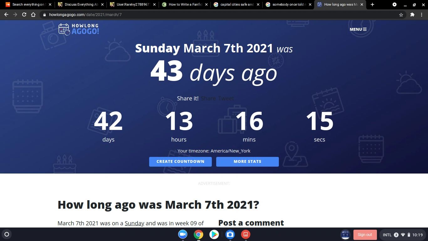 Exactly how long I've been on this fandom plus some random bs | Fandom
