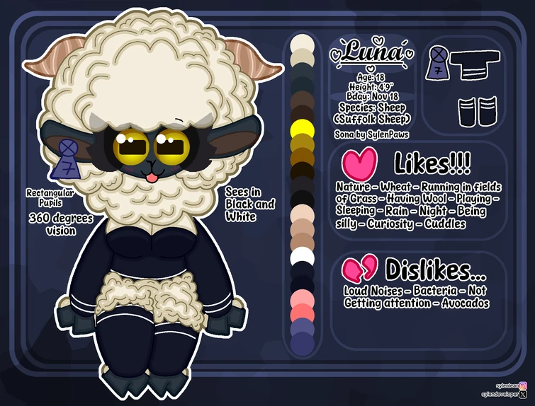 Artwork 261 - New Reference sheet for my Sona, Luna! | Fandom