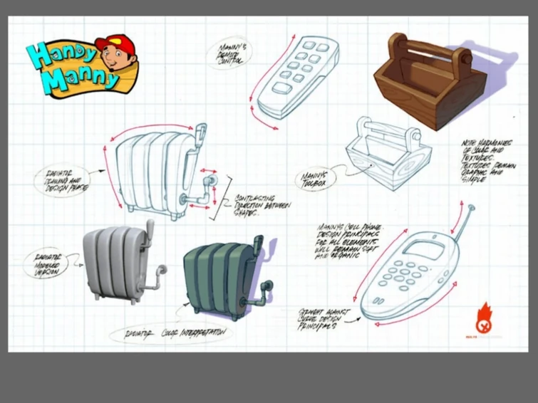 I found some concept art of the Handy Manny pilot from the Lost Media ...