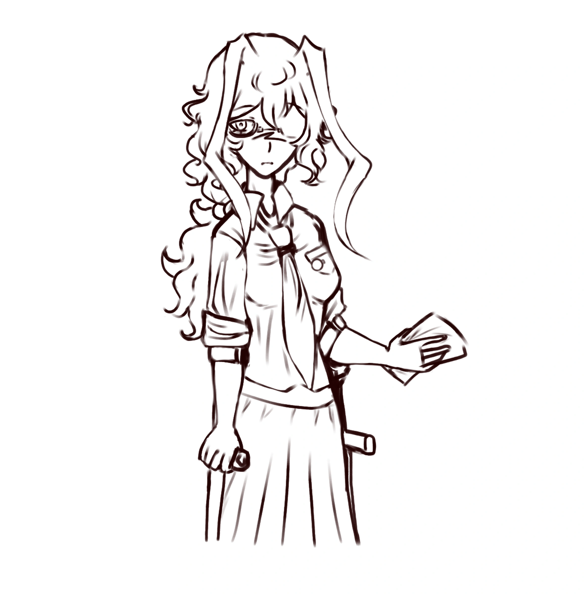 hi I’m doing some mobility aid drawing practice here’s a kokoro. | Fandom