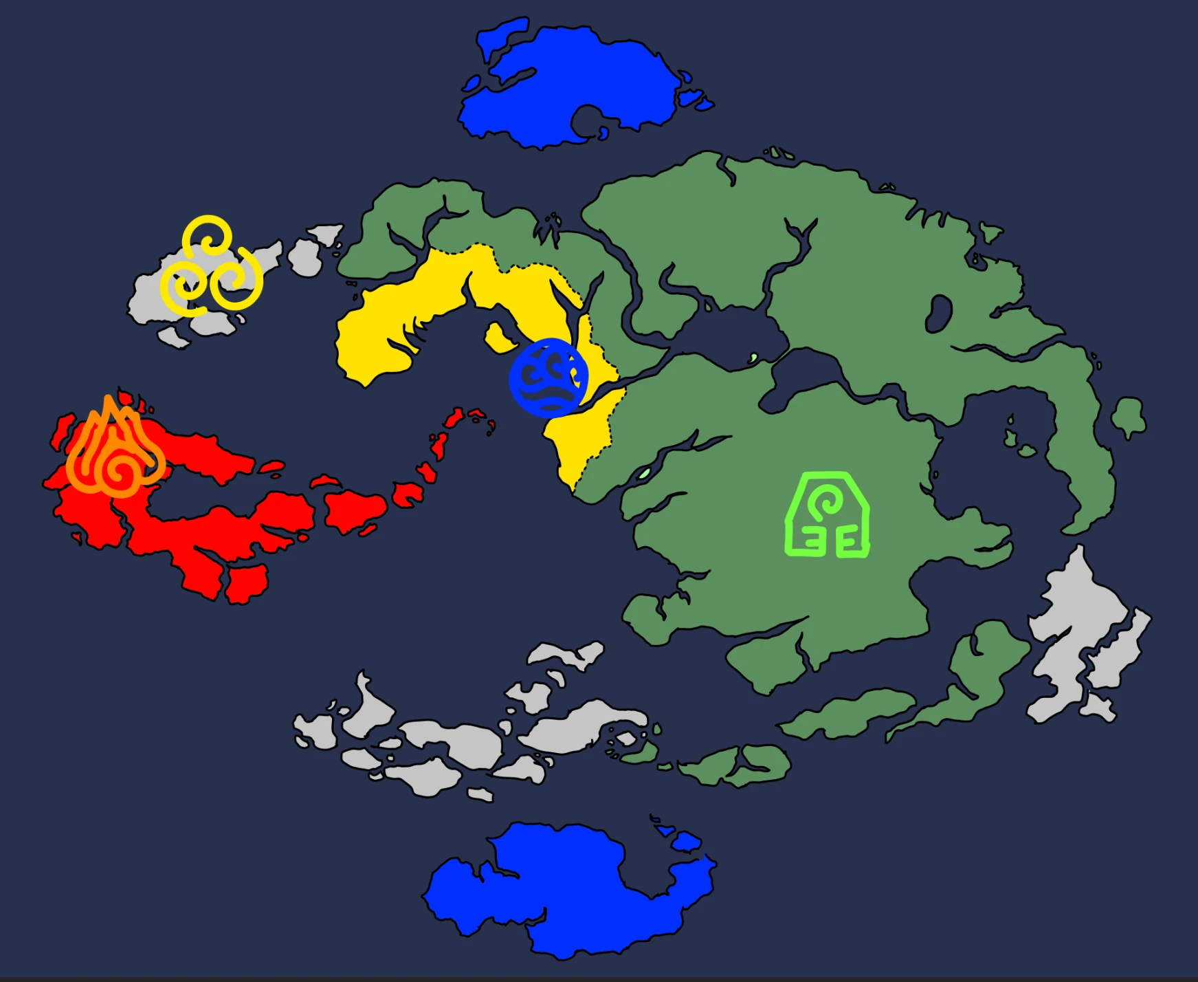 Where I think the lion turtles cities were based | Fandom