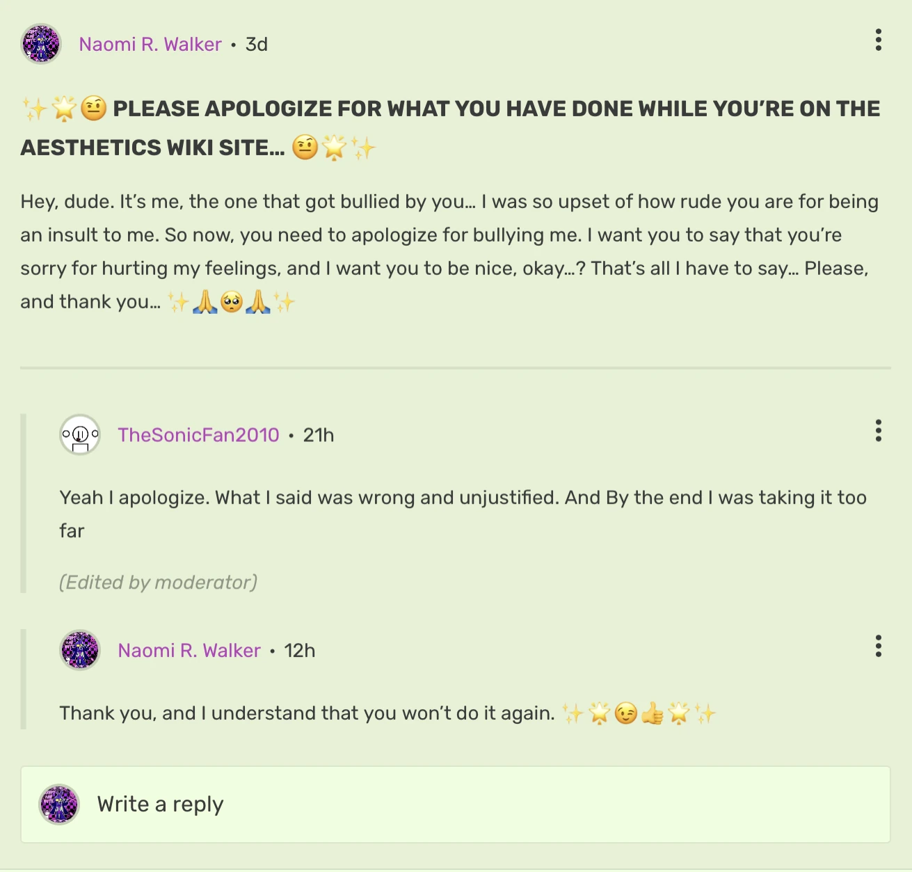 🌟😌 THESONICFAN2010 APOLOGIZED TO ME… 😌🌟 | Fandom