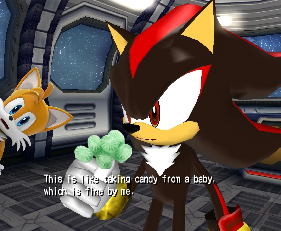 Shadow taking Tails' mint candy | Fandom