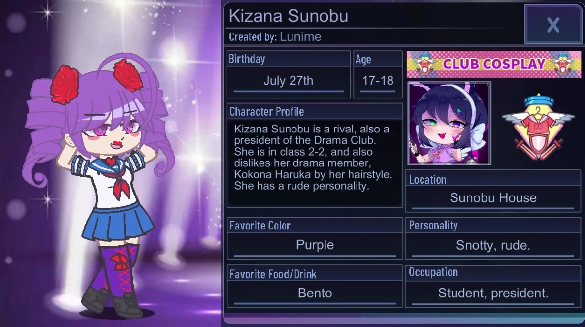 Uh oh... The Drama queen. I made Kizana in Gacha Club. | Fandom