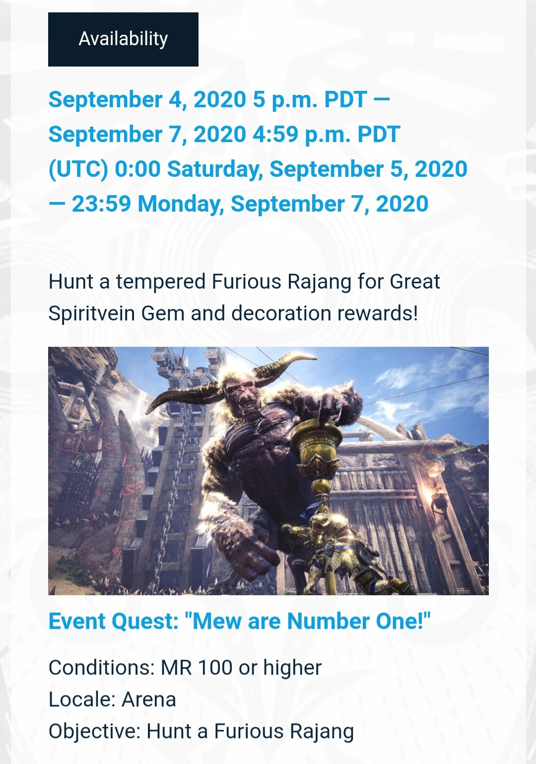 New event quests are out and only for 3 days! | Fandom