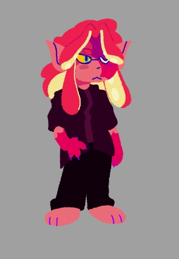 i drew my non-splatoon oc as an inkling as practice | Fandom