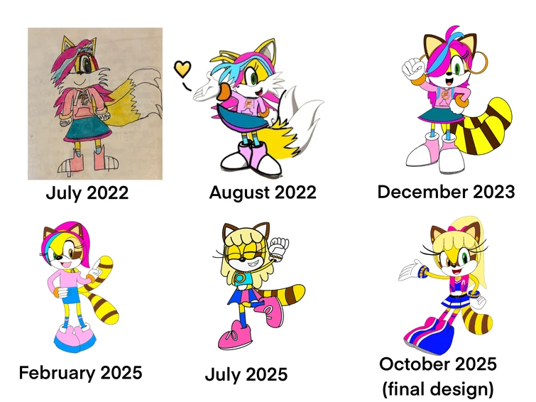 Ariel Raccoon (OC) Evolution | Fandom