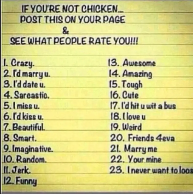 Rate me :)) | Fandom