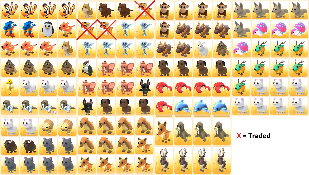 Trading for: Bullfrog, Wyvern, Starfish, Evil Dog, St Bernard ...