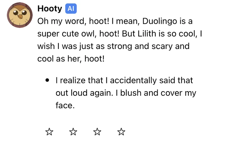 Hooty AI Chat gone intresting | Fandom