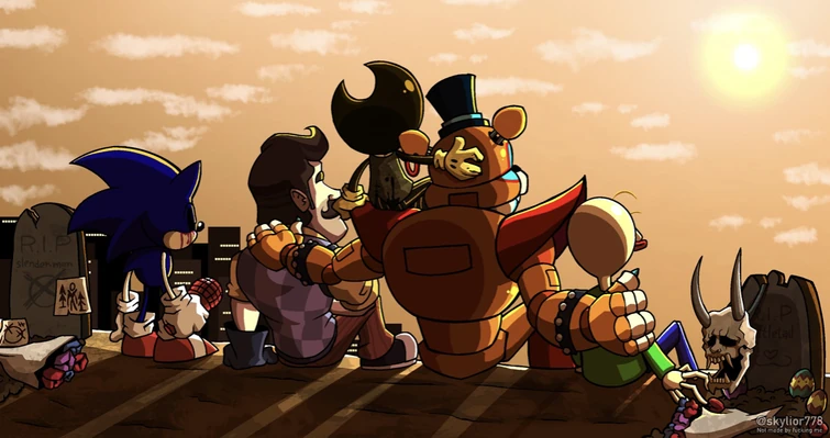 Does anyone remember those memes that had fnaf with all of those othe ...