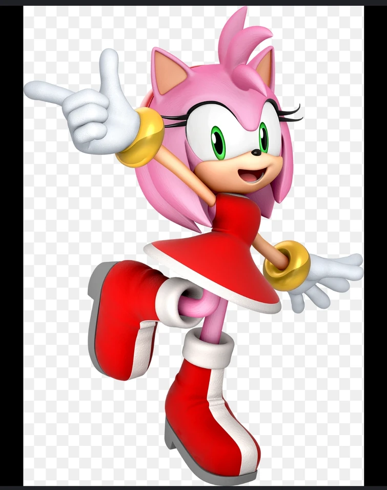 gang i gave amy rose a fan design... | Fandom