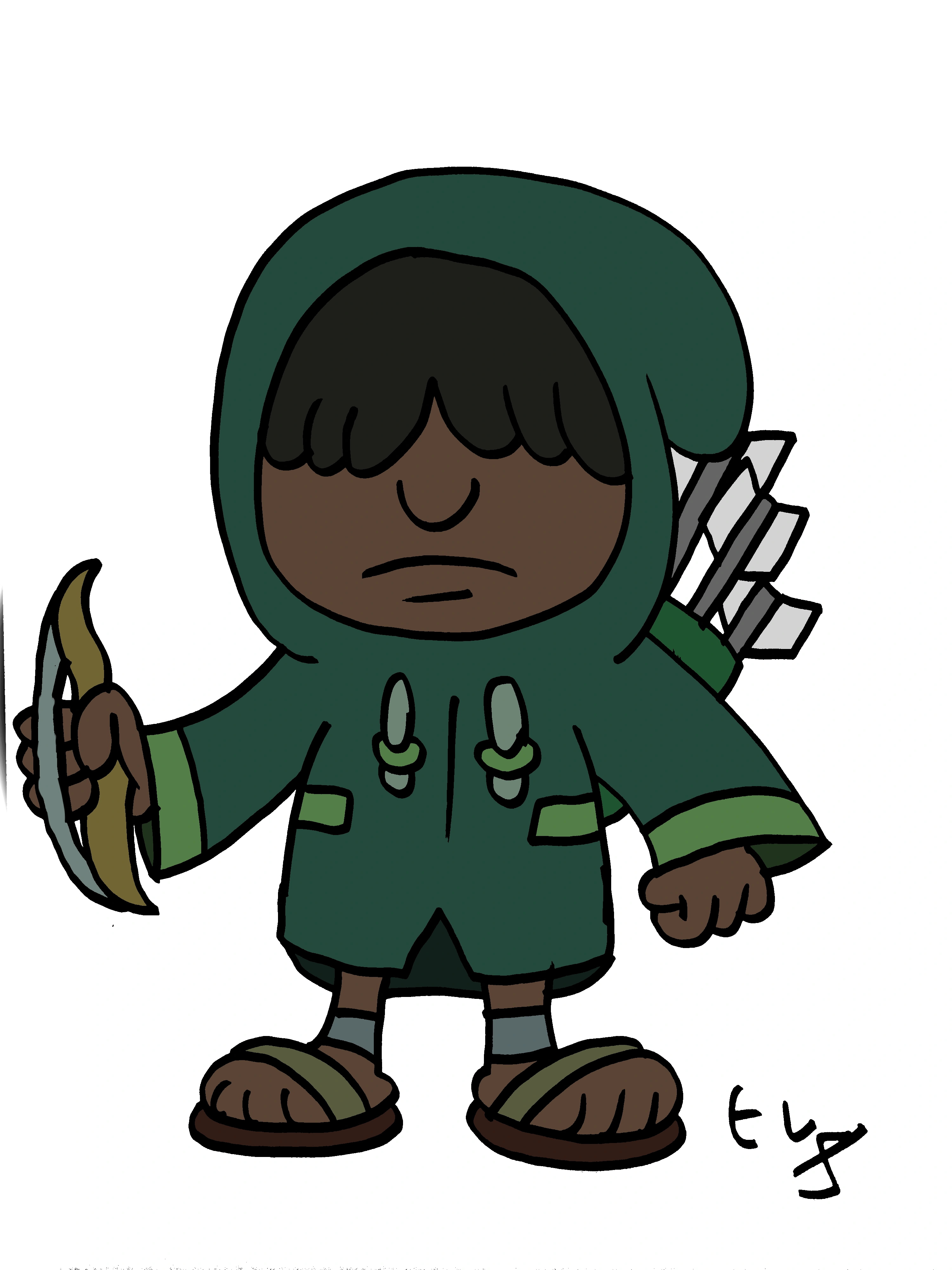 My drawing of the Green Poncho | Fandom