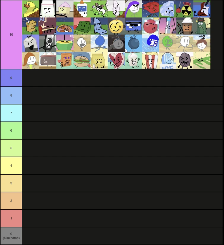 bfdi mini: 10 lives voting 1 | Fandom