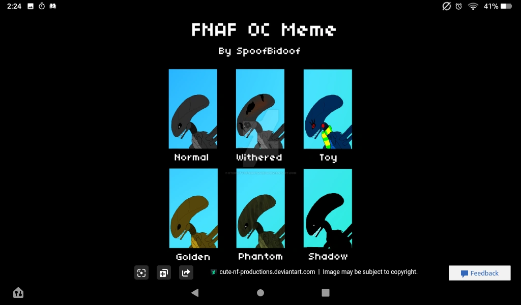 Someone had the time to make the alien from Alien into a fnaf character ...