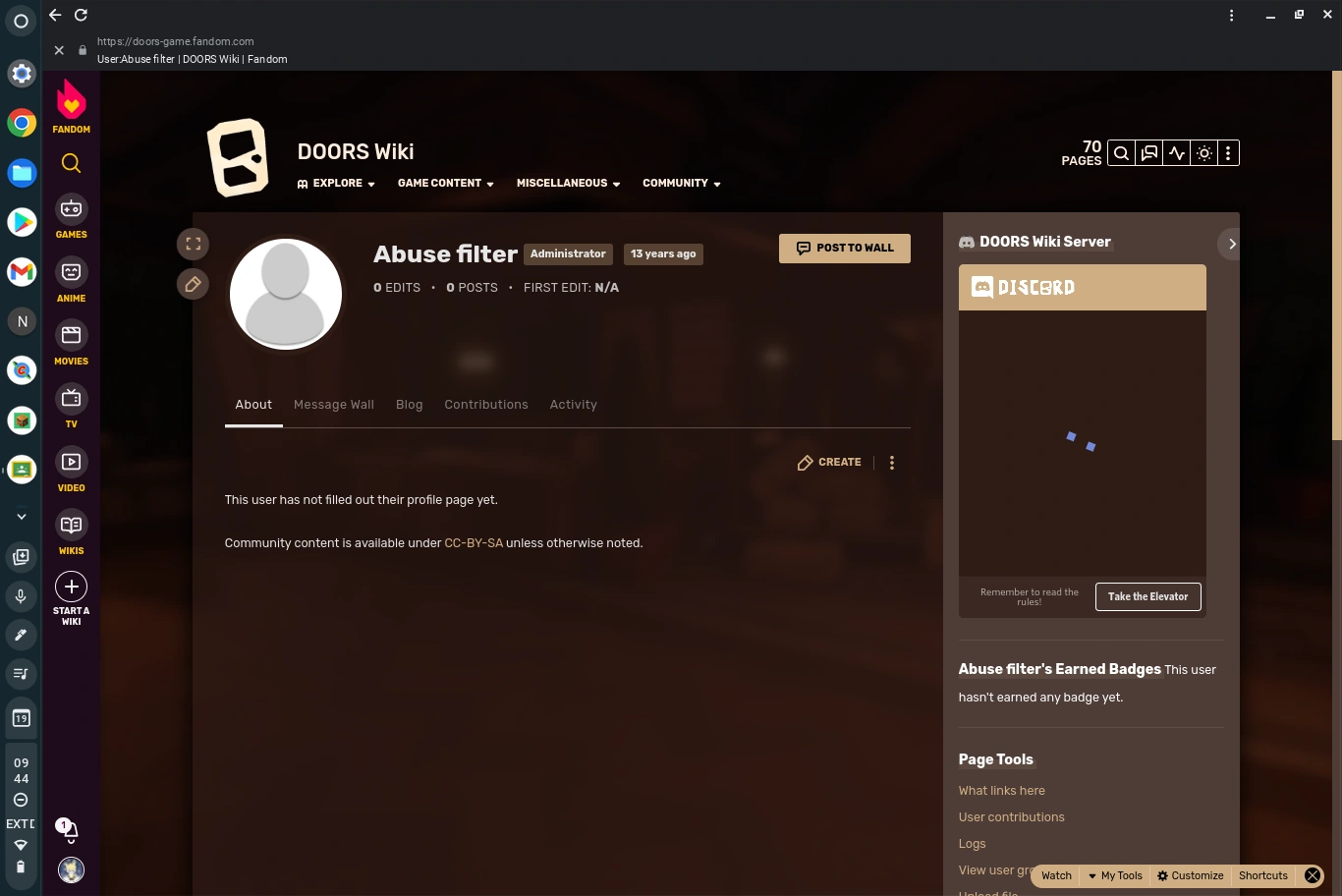 the oldest account | Fandom