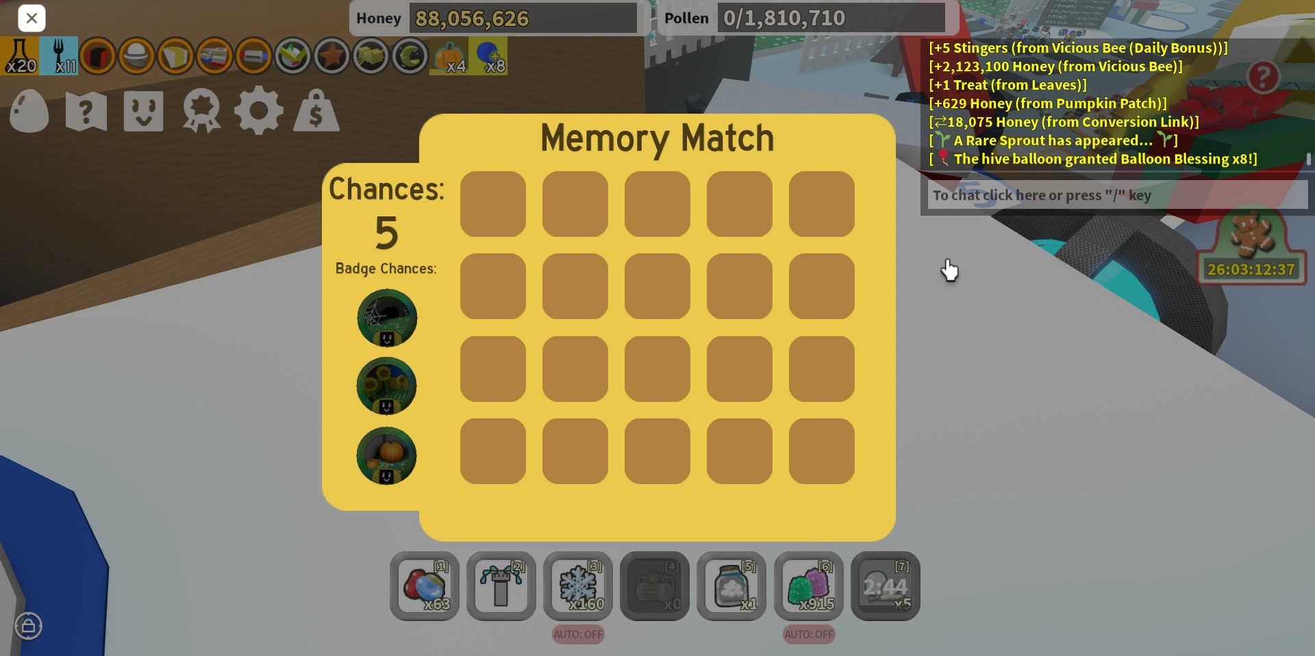 I accessed extreme memory match without 35 bees | Fandom