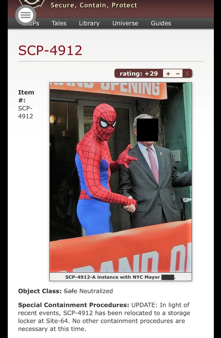 WHEN SPIDER MAN BECOMES AN SCP | Fandom