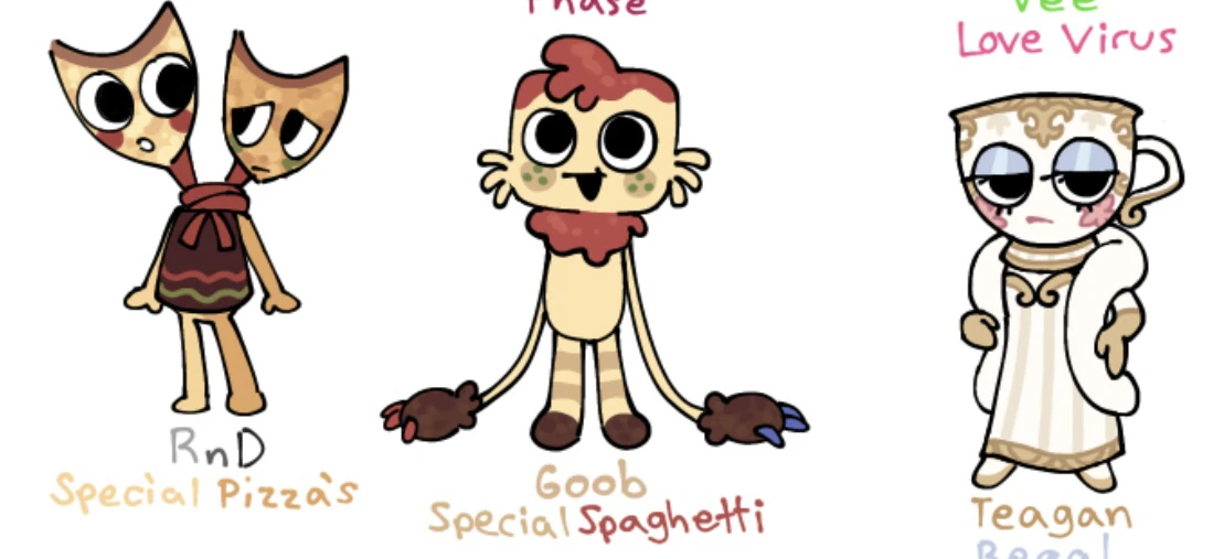 I found the og art for Goob’s special spaghetti skin along with the 2 ...