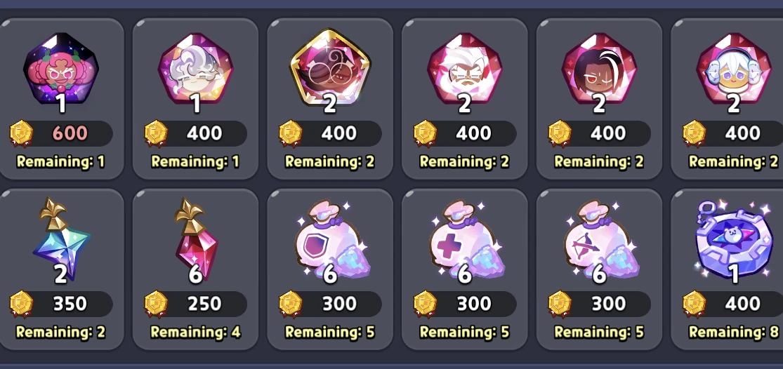 For the soul cores they appear sometimes in the rainbow shell gallery ...