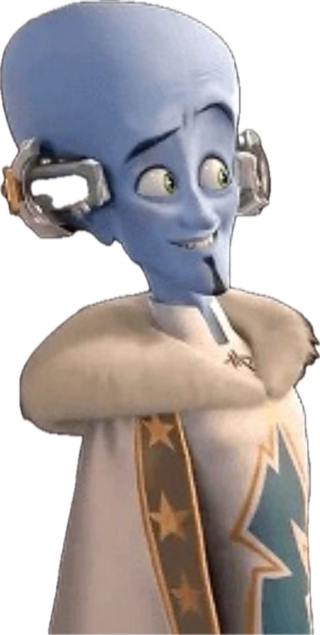 Megamind wearing a white outfit in no background | Fandom