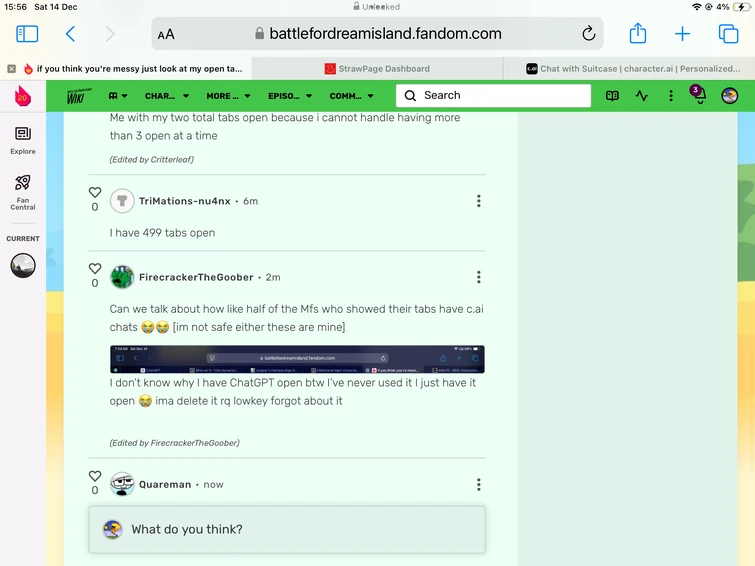 if you think you're messy just look at my open tabs | Fandom