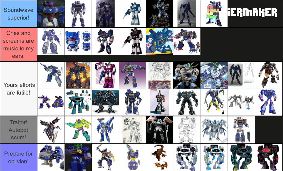 Transformers tier list: 2 | Fandom