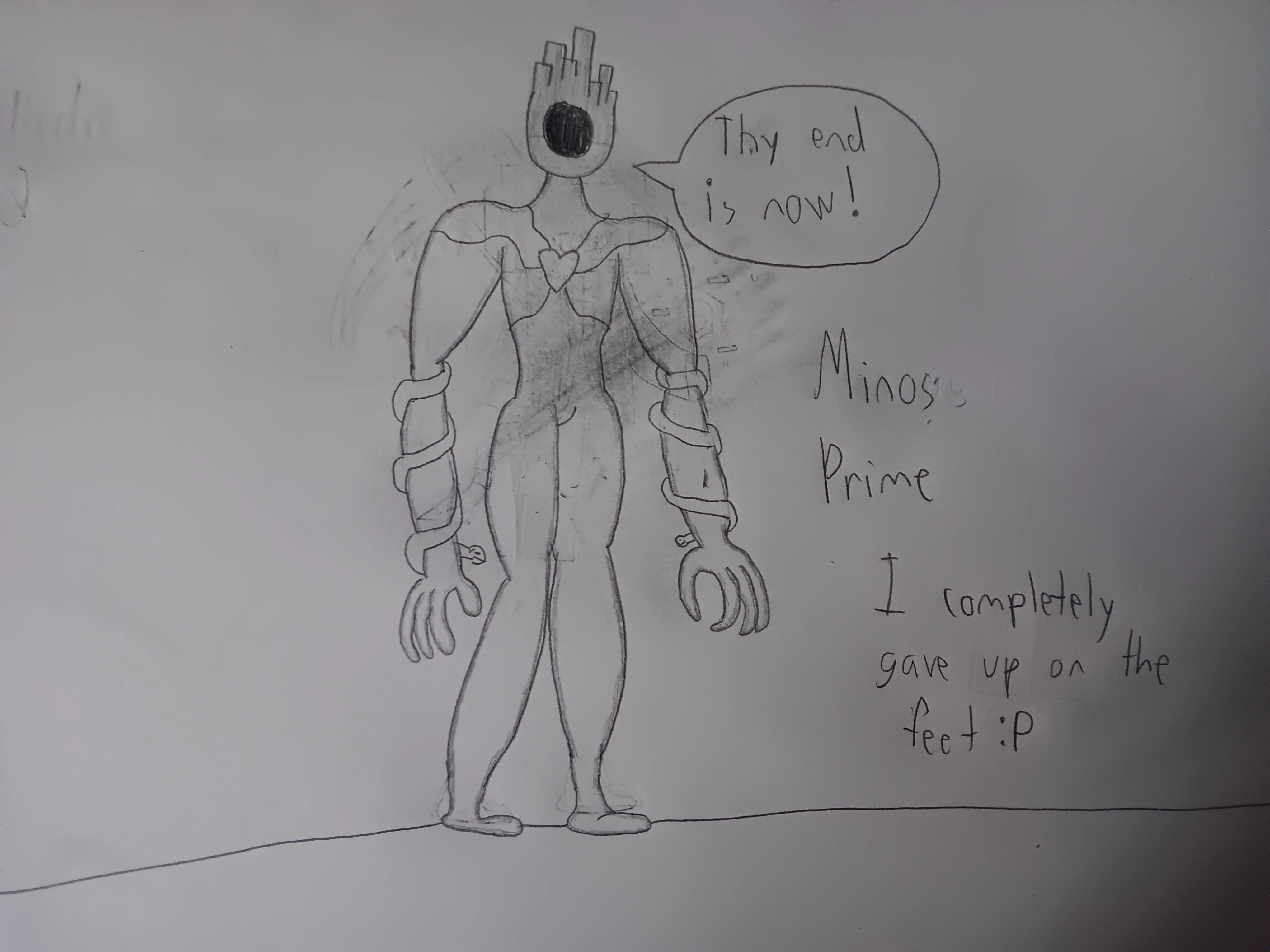 I tried drawing Minos Prime from memory | Fandom