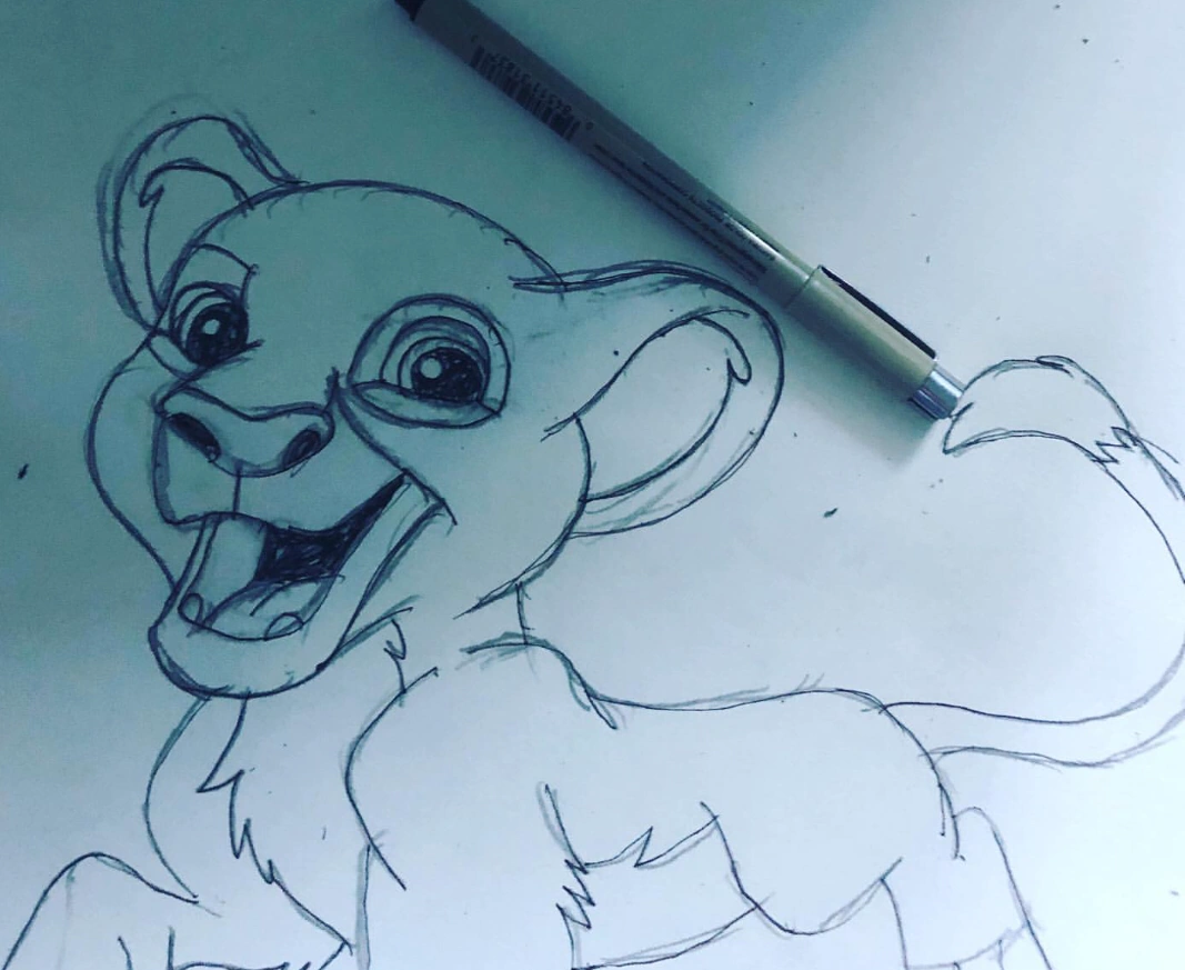 Lion King Kiara Sketch