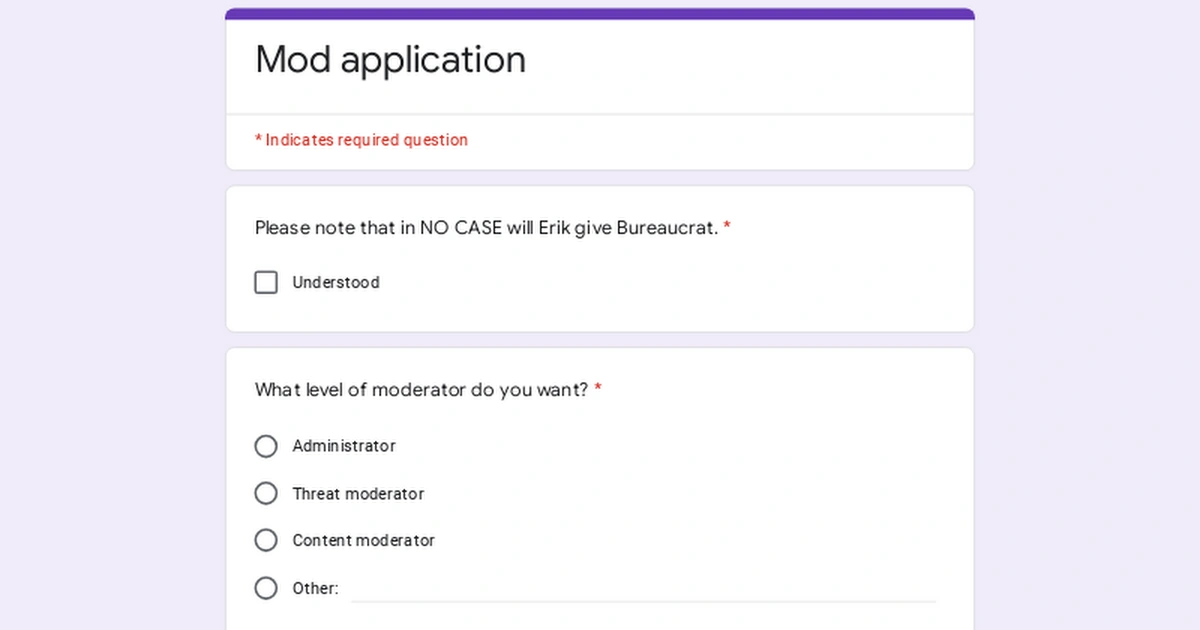 Want to apply for mod? | Fandom