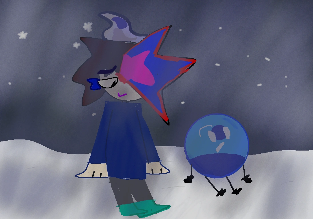 christmas drawing [ft. Me and Profily] (its so cringe) | Fandom