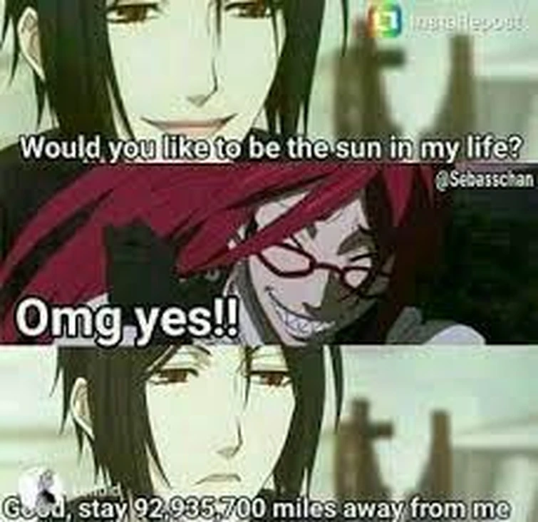 I found a black butler meme I like so here (Btw I do like own this ...