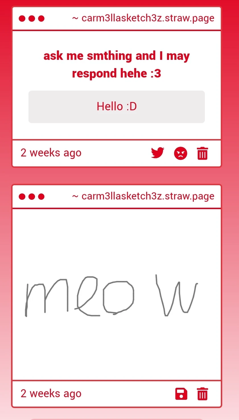 I procrastinated for 2 weeks sorry chat but here's the strawpage answers— | Fandom