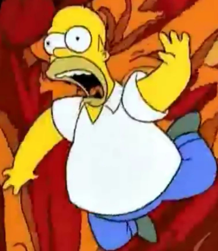 Homero simpson cayendo al infierno | Fandom