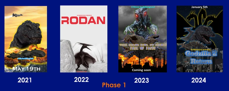 World of Godzilla Phase 1 movies concept completed. | Fandom