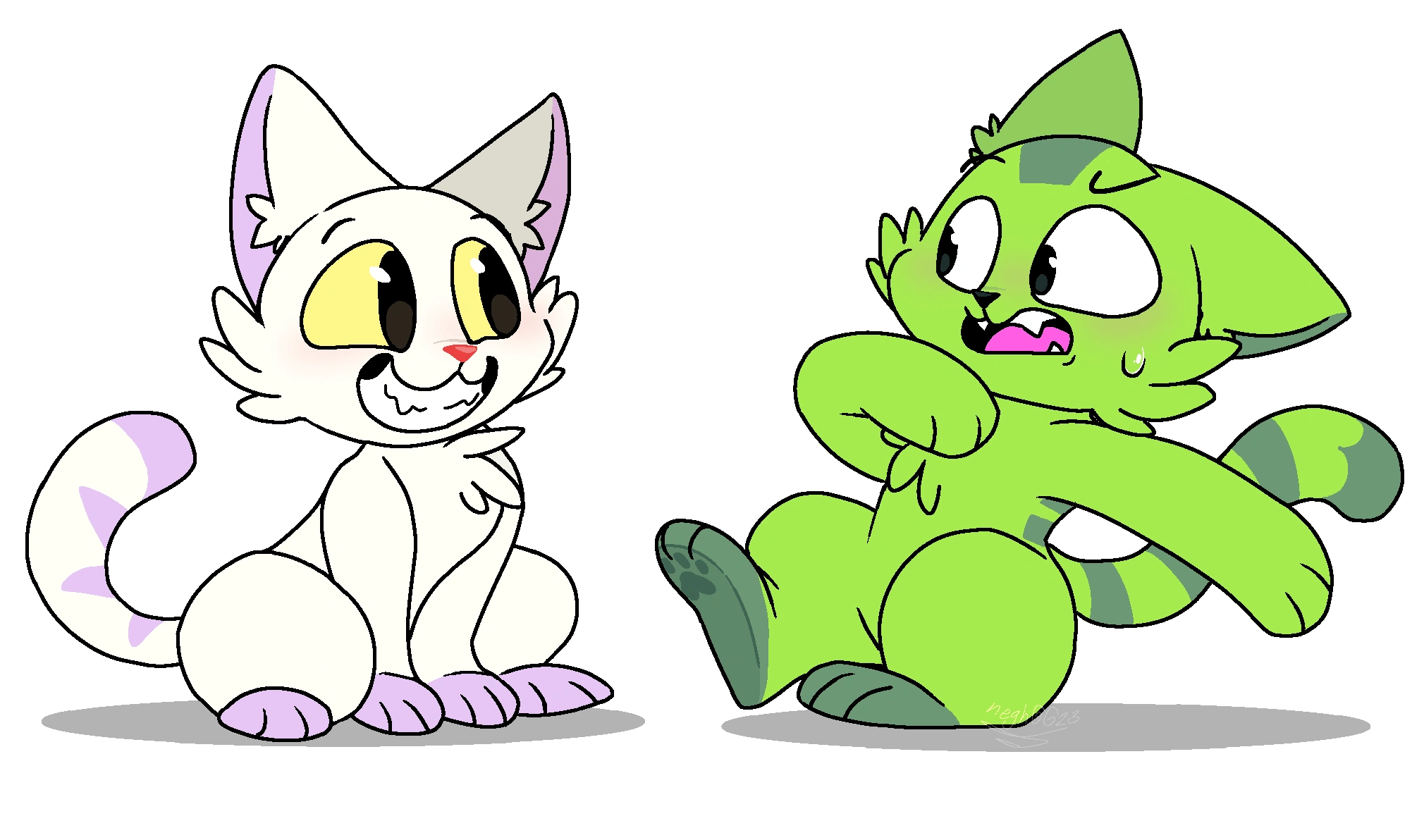 cat white and cat beast boy | Fandom