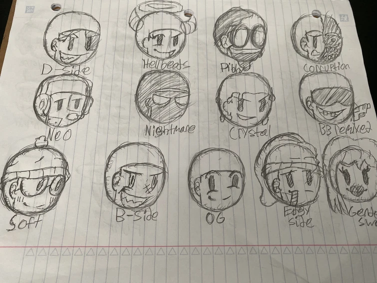 My designs of Chris from the fnf challenge | Fandom