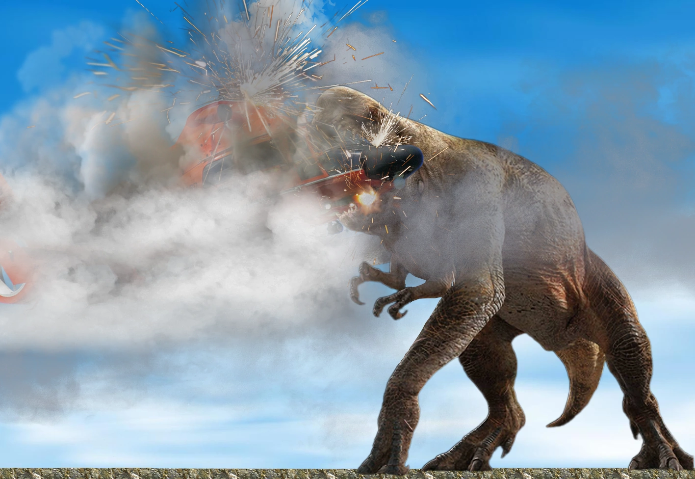 Now here's a more accurate portrayal of the scene where the D-Rex ...