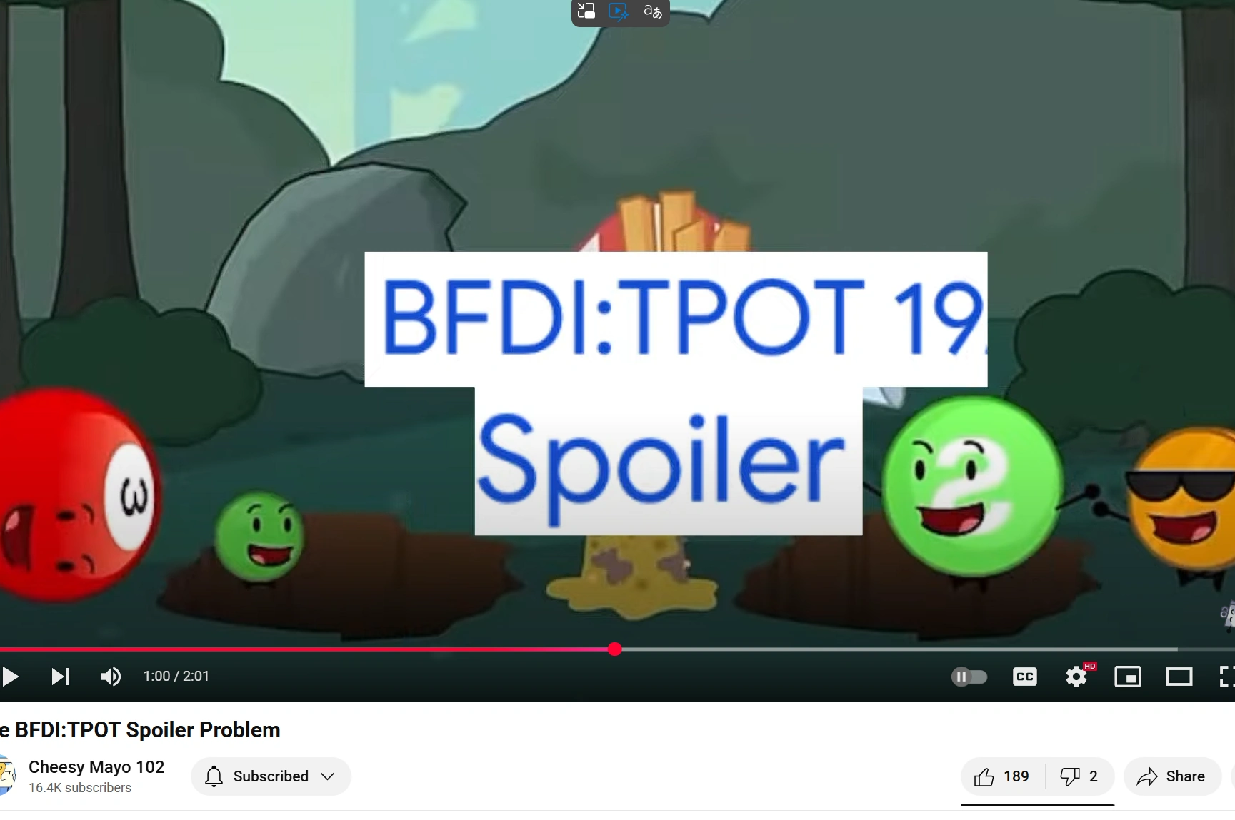 cheesymayo mentioned bfdi wiki (i think maybe Probably not) | Fandom
