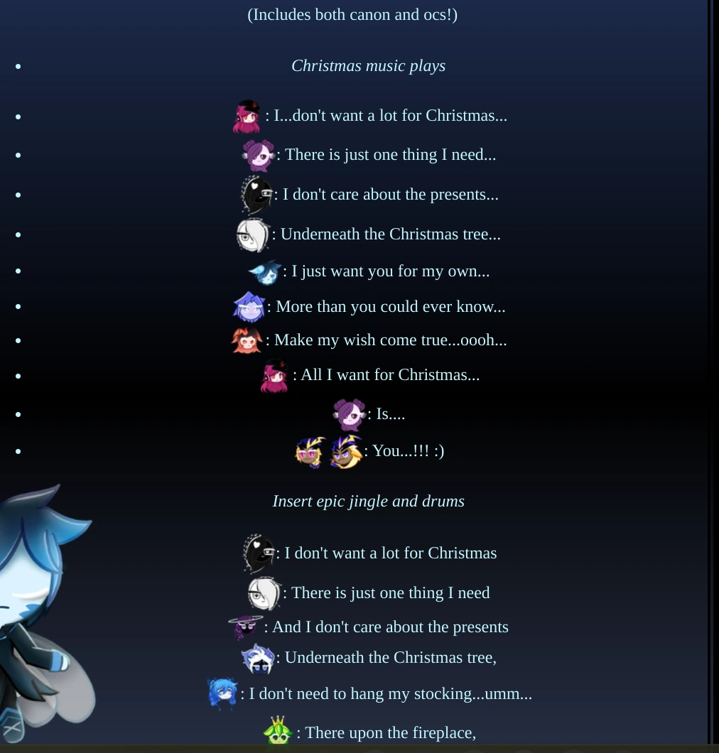 It's almost december already | Fandom