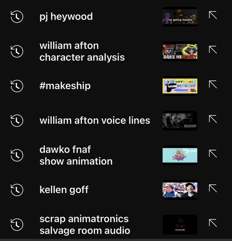 This is my YouTube search history… | Fandom