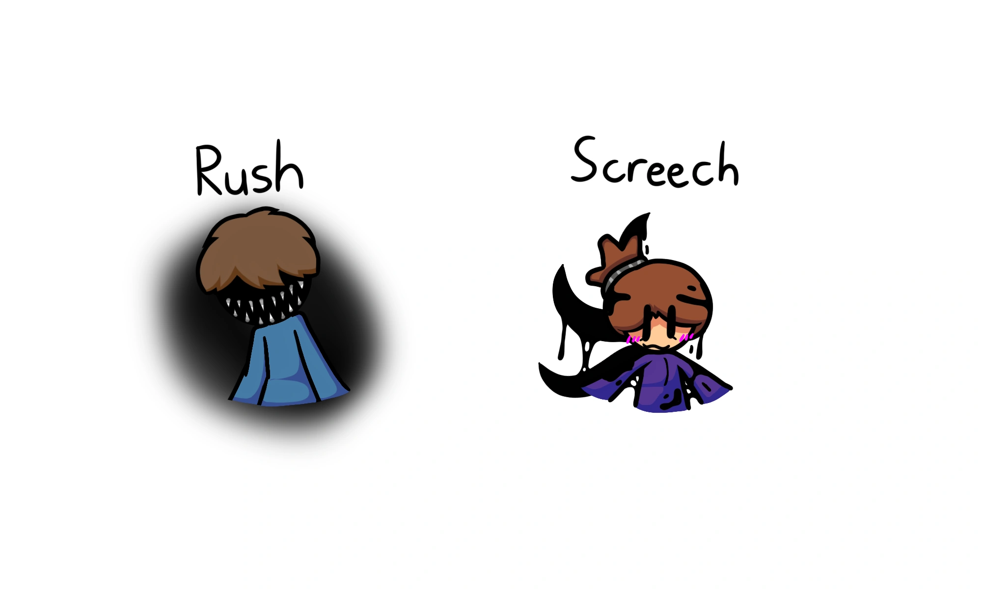 My Fanmade Doors Entity Human Forms (Part 1: Rush and Screech) | Fandom