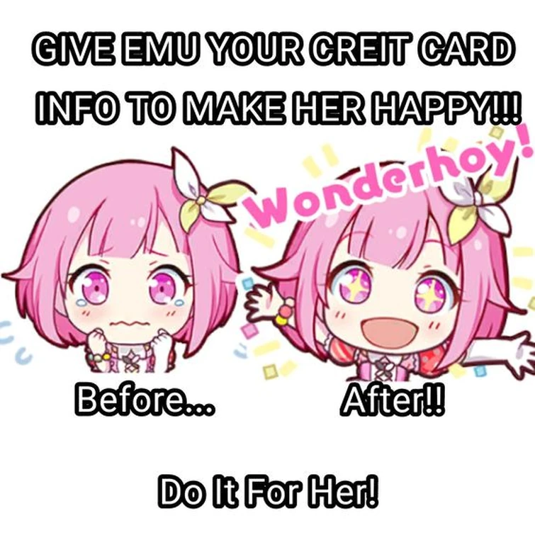 Emu to Ichika in HTBSC: | Fandom