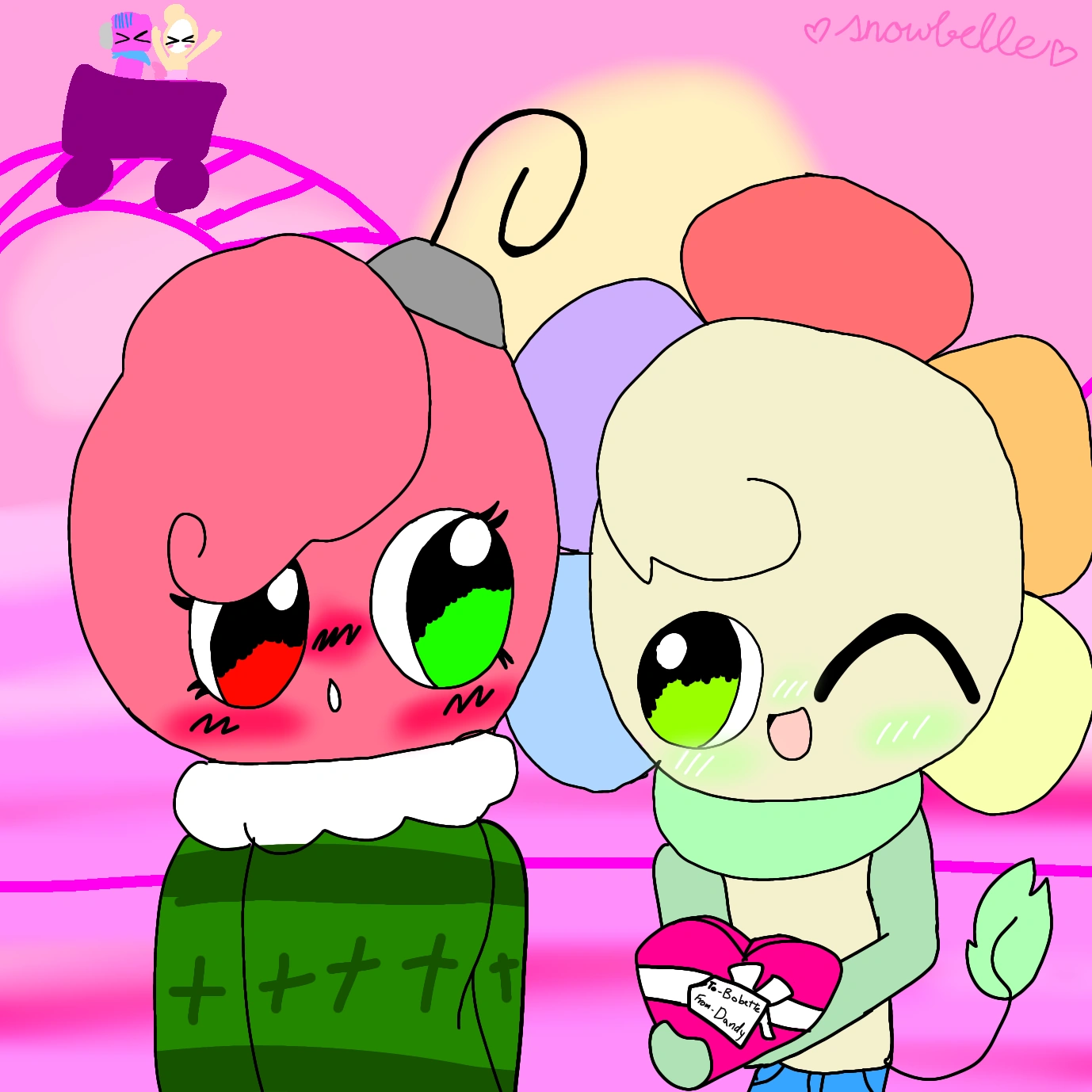 Amusement date featuring Dandy x Bobette, glisten and boxten | Fandom