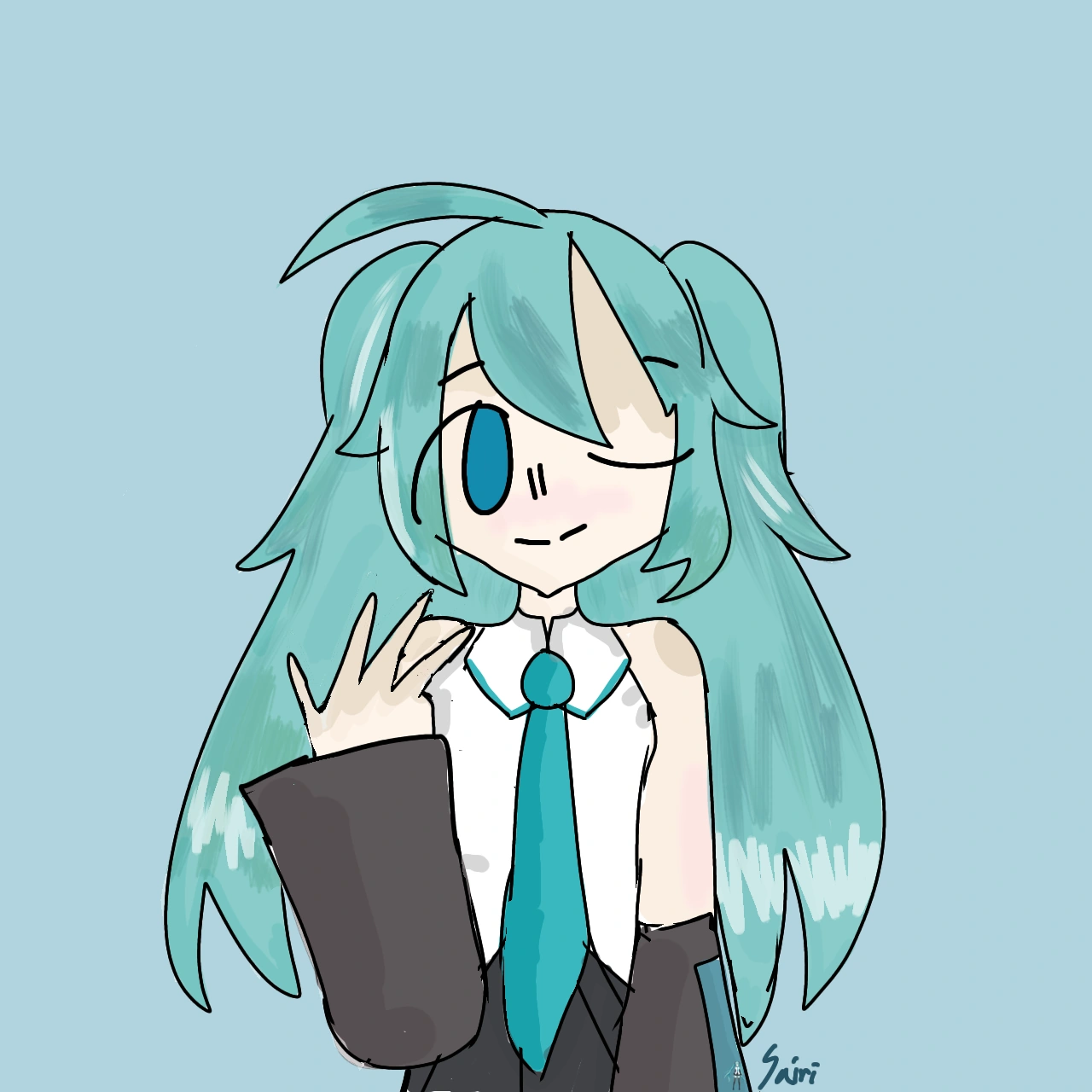 Drawing pjsk characters every other day until lunar new year : day 1 ...