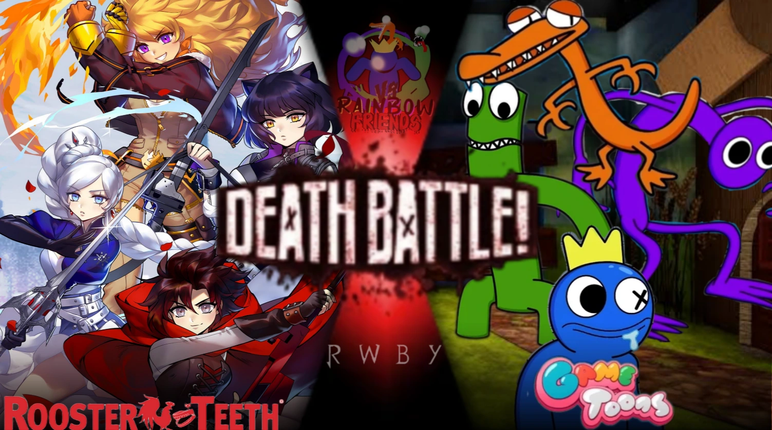 Death battle team rwby vs team rainbow friends (rooster teeth vs ...