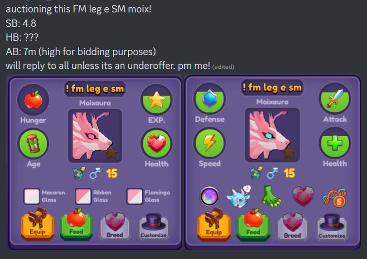 AUCTIONING! FM LEG E SM MOIX | Fandom