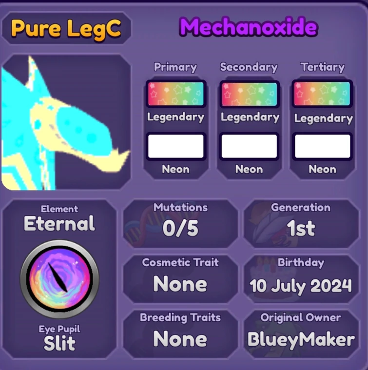 This Mechanoxide got the Pure Legendary Color finally :p | Fandom
